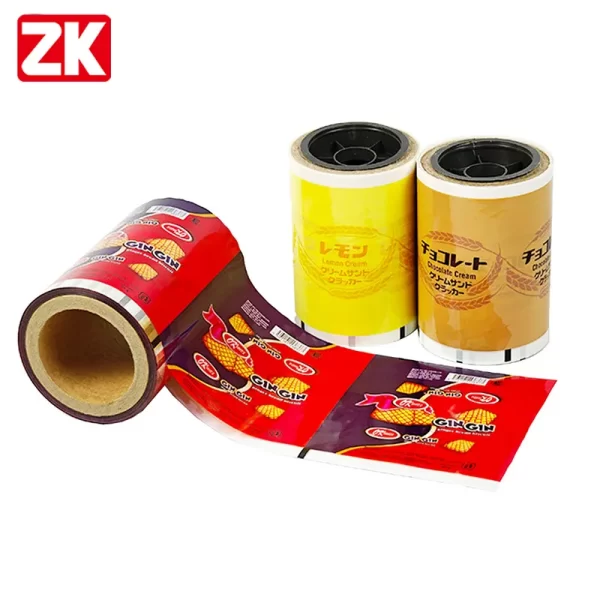 Bulk Custom Plastic Biscuit Packaging Supply Film Roll Factory